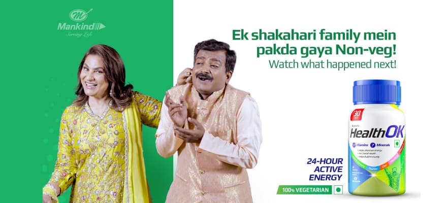 Mankind Unveils HealthOK’s 100% Vegetarian Multivitamin tablets ...